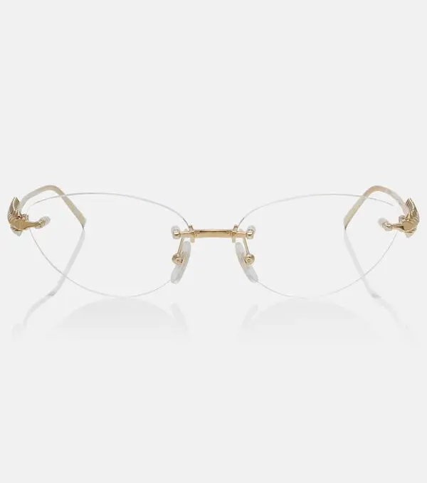 CARTIER Clash De Cat-eye Glasses - Gold