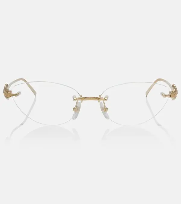 CARTIER Clash De Cat-eye Glasses - Gold
