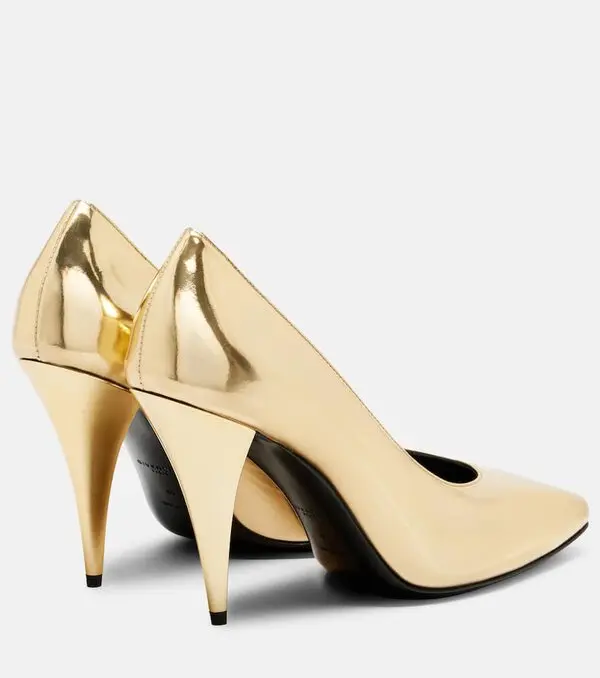 Givenchy Sliced Square 95 Patent Leather Pumps