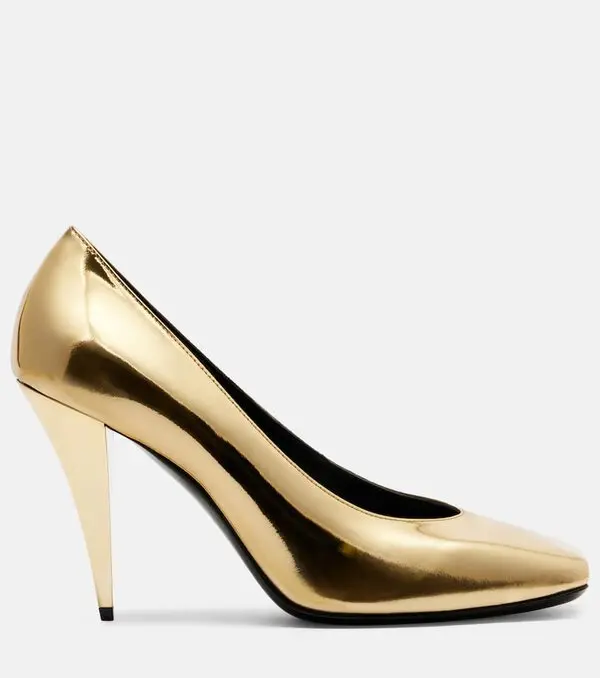 Givenchy Sliced Square 95 Patent Leather Pumps
