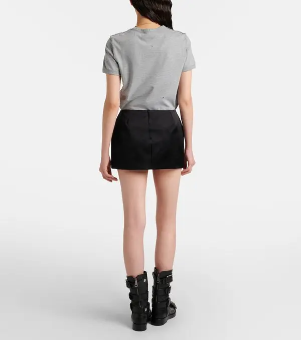 Dolce & Gabbana Duchesse Silk-blend Satin Miniskirt