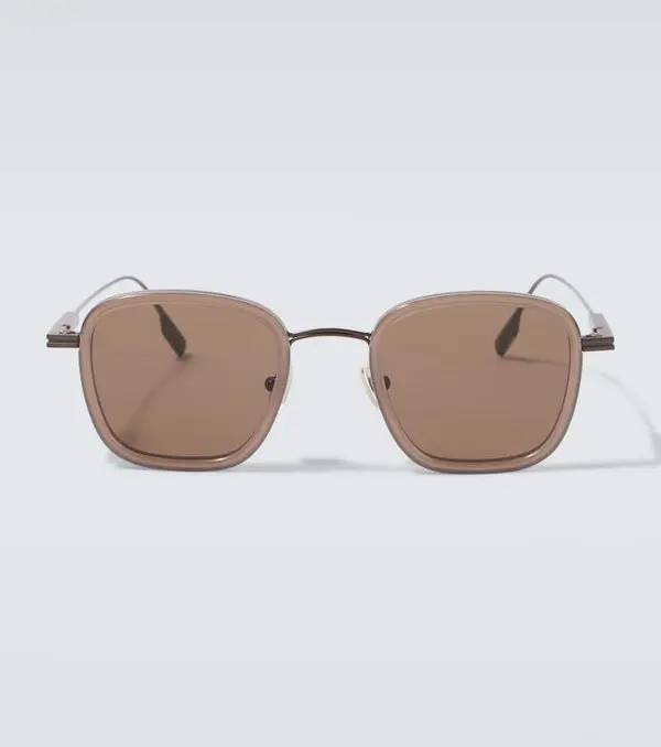 Zegna Square Sunglasses - Brown