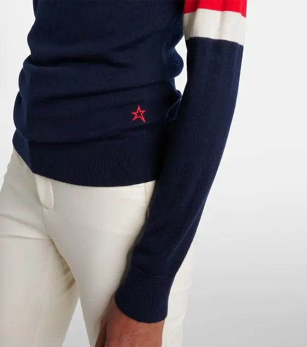 Perfect Moment Neve Wool Turtleneck Sweater - Blue