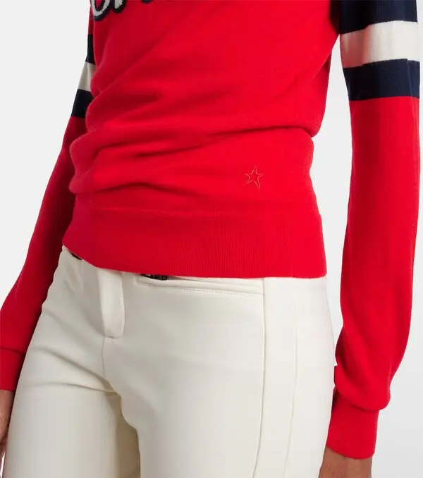 Perfect Moment Neve Wool Turtleneck Sweater - Red