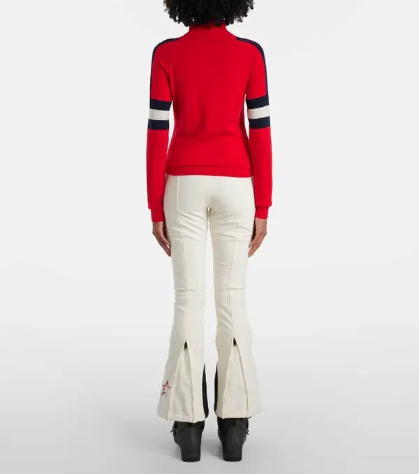 Perfect Moment Neve Wool Turtleneck Sweater - Red