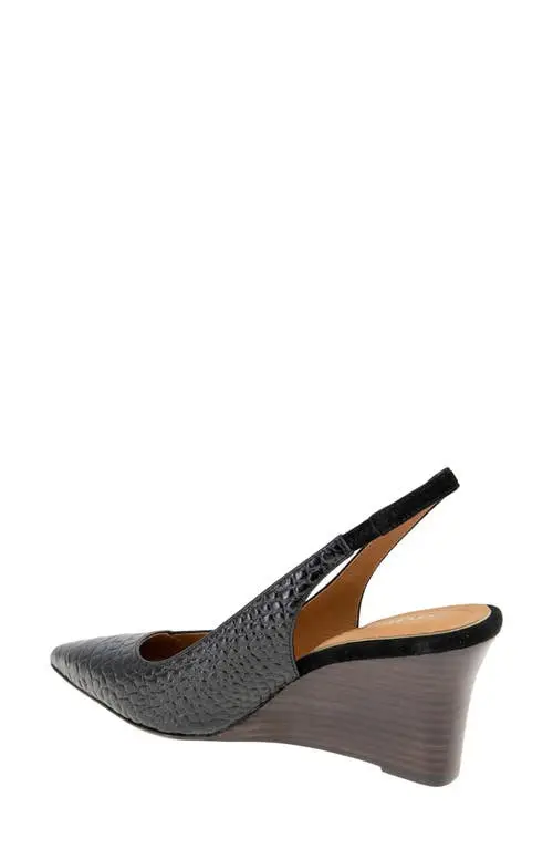 Andre Assous Laina Slingback Wedge Pump - Black
