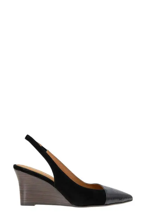 Andre Assous Laina Slingback Wedge Pump - Black