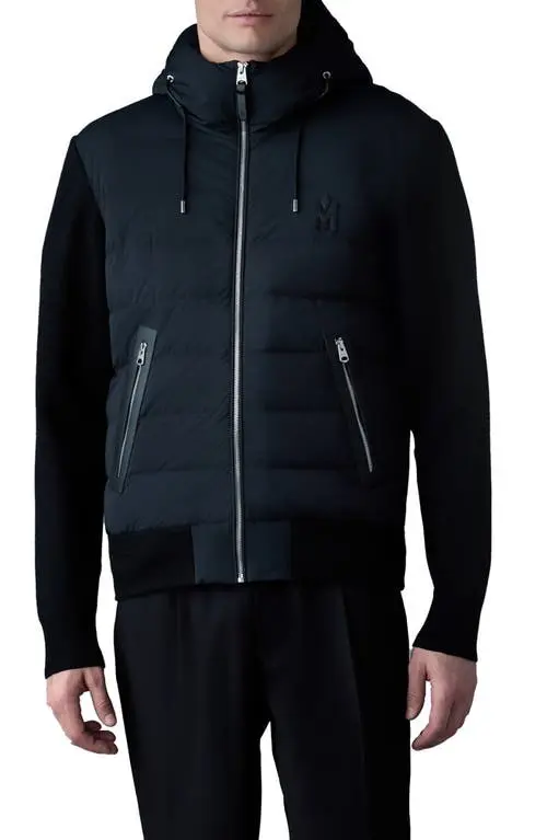 Mackage Andrew Quilted Down Mixed Media Jacket - Black