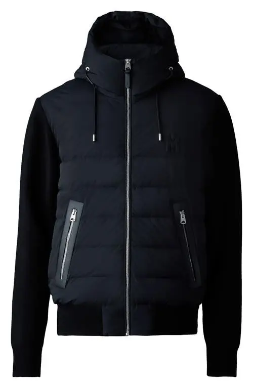 Mackage Andrew Quilted Down Mixed Media Jacket - Black