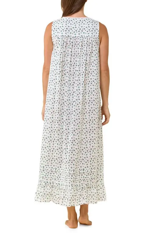Eileen West Sleeveless Ballet Nightgown - Sage Prt
