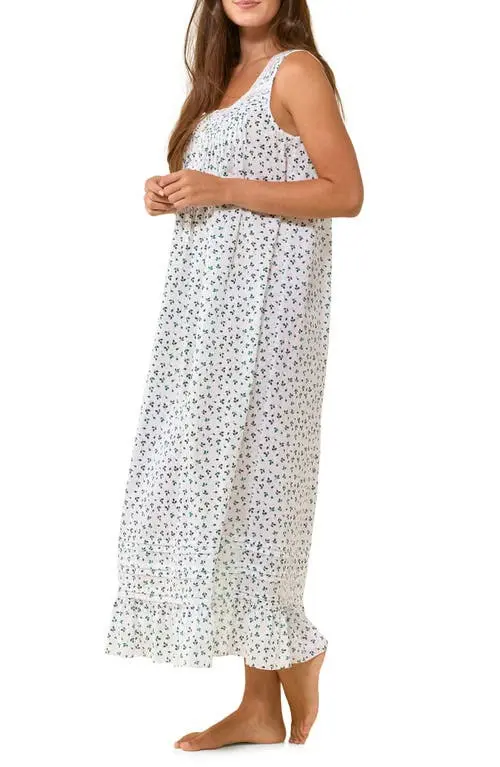 Eileen West Sleeveless Ballet Nightgown - Sage Prt