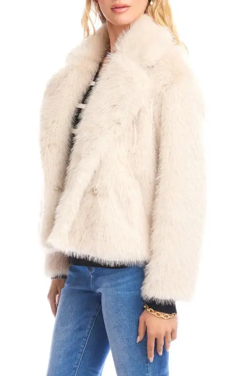 Karen Kane Faux Fur Crop Jacket