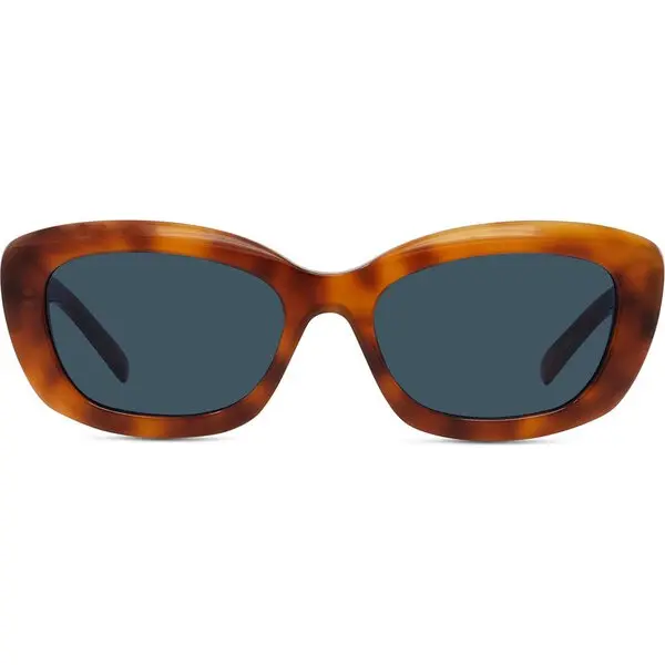 Givenchy Gv Day 54mm Geometric Sunglasses - Blonde Havana/blue