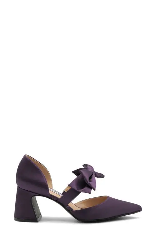 CHARLES DAVID Andre Pointed Toe Pump - Eggplant