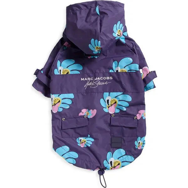 MAXBONE X Marc Jacobs Talon Water Repellent Dog Raincoat - Purple