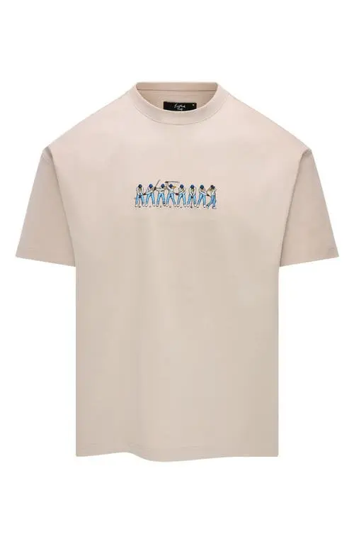 EASTSIDE GOLF Sequence Embroidered T-shirt - Pumice