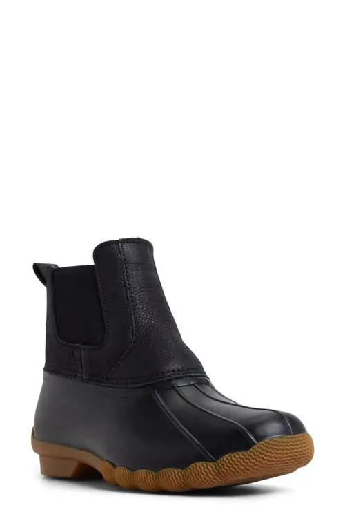 Sperry Saltwater Waterproof Duck Chelsea Boot - Black