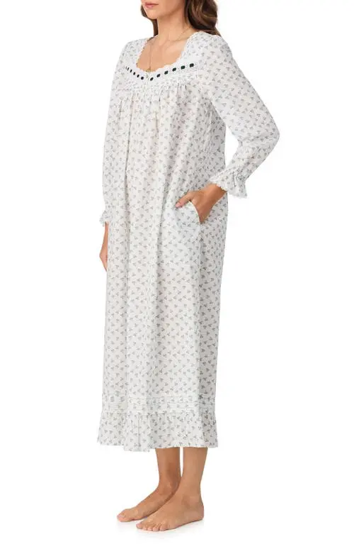 Eileen West Vintage Print Ballet Nightgown - White/print