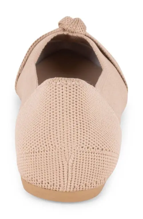 Tahari Catalina Pointed Toe Knit Flat - Natural