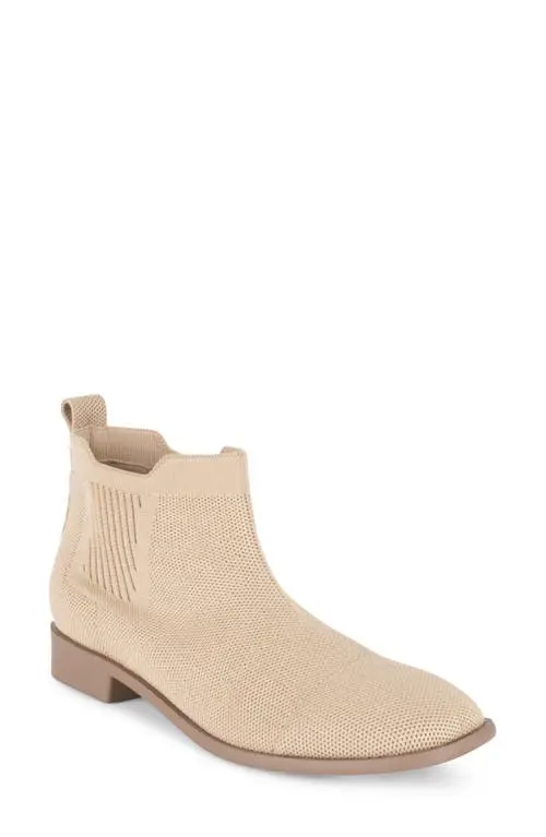 Tahari Roundabout Knit Bootie - Natural