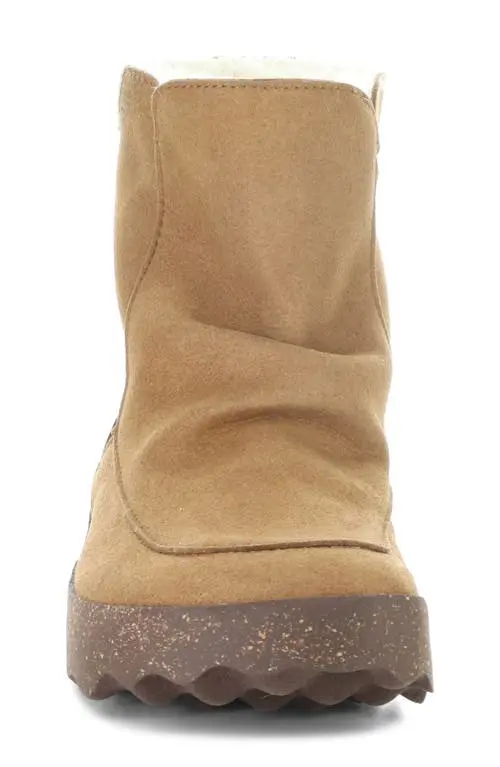 Fly London Cuff Faux Shearling Bootie - Cognac
