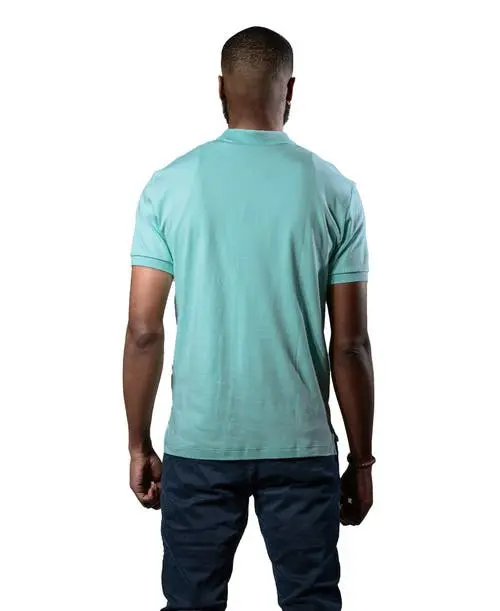 WOODPECKER Pima Cotton Polo Shirt - Seafoam