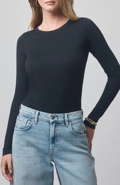 Splendid Long Sleeve Layering T-shirt - Black