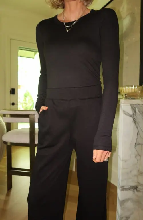 Splendid Long Sleeve Layering T-shirt - Black