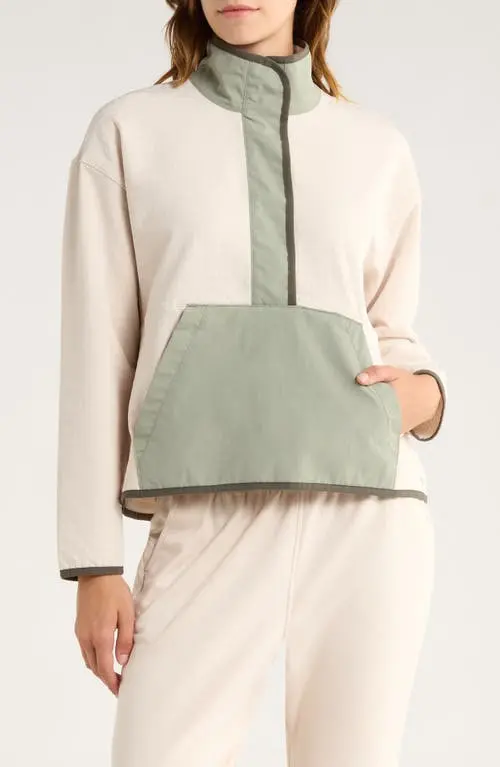 FREE FLY Gridback Fleece Lined Pullover - Forest