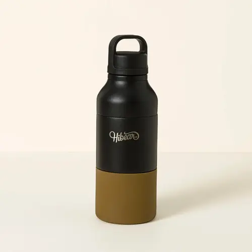 UNCOMMON GOODS 6-in-1 Adventure Flask Hibear - Black/brown