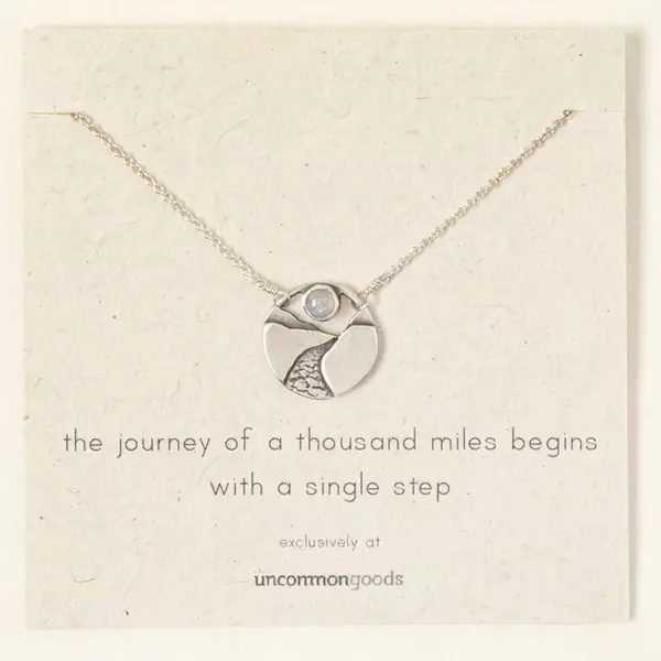 UNCOMMON GOODS Follow Your Own Path Necklace - Silver