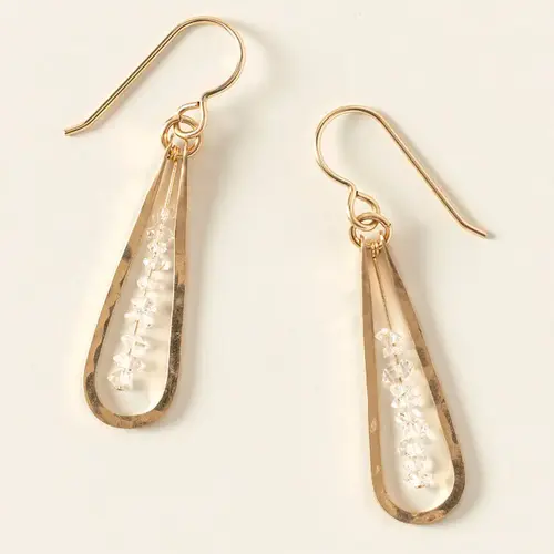 UNCOMMON GOODS Raindrop Earrings - Herkimer Diamond