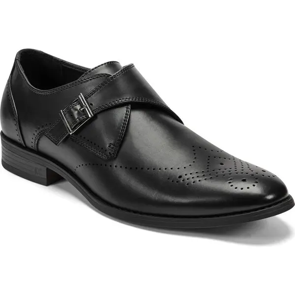 KENNETH COLE Buckle Monk Shoe - Black