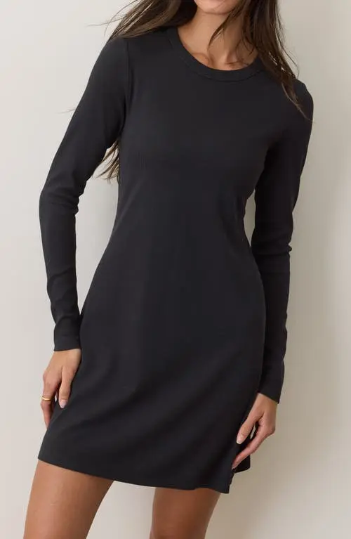 Marine Layer Lexi Long Sleeve Rib Minidress