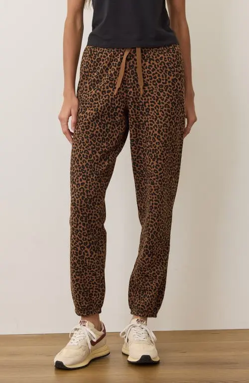 Marine Layer Cloud 9 Fleece Print Sweatpants - Leopard