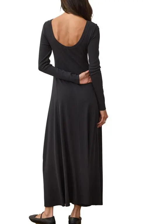 fitted midi mesh dress Shapewear Long Sleeve Mesh Midi Dress | Bodycon Sculpt