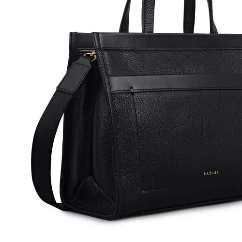 RADLEY Alba Place Ziptop Satchel Bag - Black
