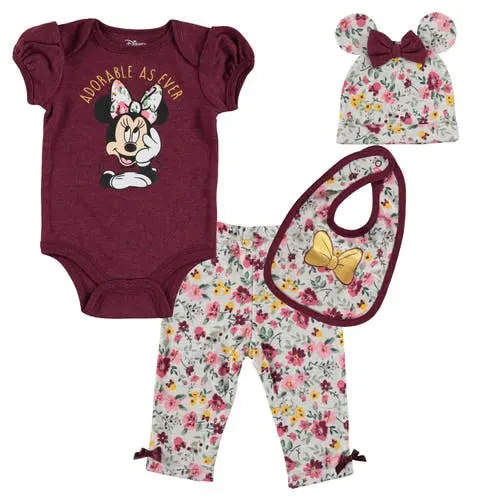 Disney Minnie Mouse 4-piece Layette Set - Purple