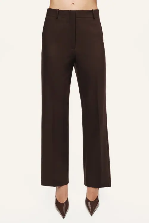 NOCTURNE Classic Mid-rise Tailored Trousers