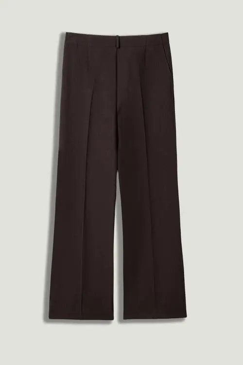 NOCTURNE Classic Mid-rise Tailored Trousers