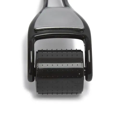 WHITE LOTUS BEAUTY Sensitive Skin Microneedling Roller 0.15mm - Black