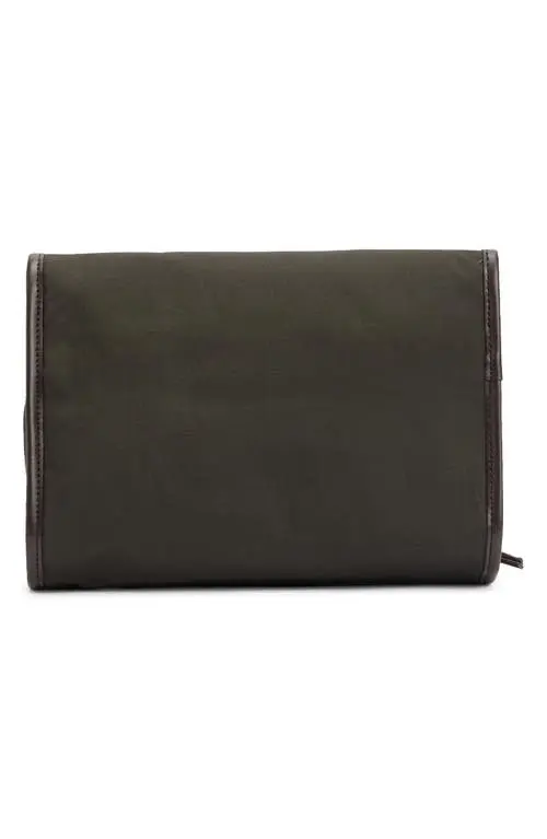 Barbour Waxed Cotton Hanging Wash Bag