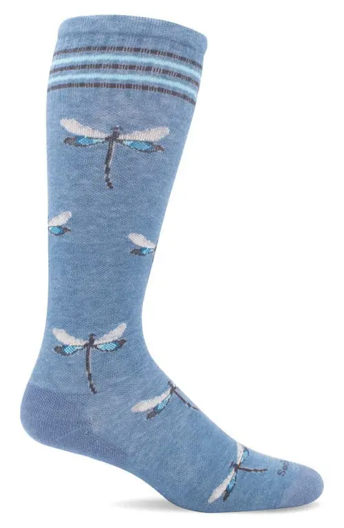 SOCKWELL Dragonfly Compression Socks - Bluestone W Sparkle