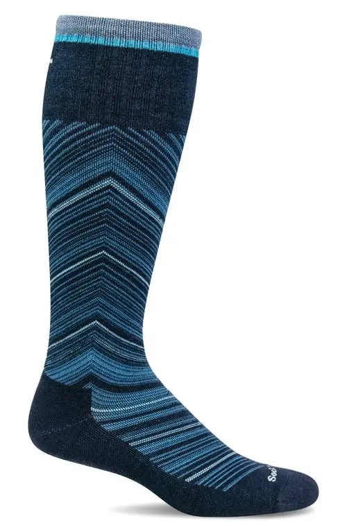 SOCKWELL Full Calf Flattery Compression Socks - Navy