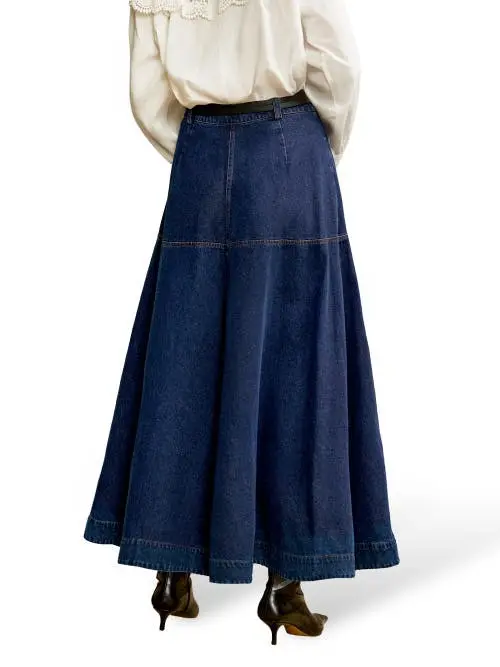 RO&ZO Denim Maxi Skirt