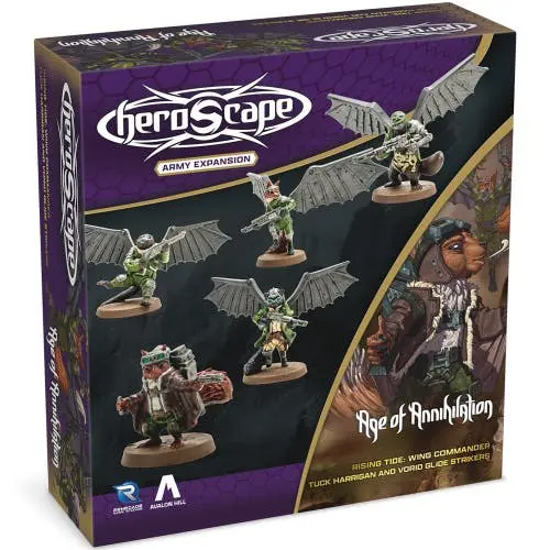 RENEGADE GAMES Heroscape Rising Tide: Wing Commander Tuck Harrigan & Vorid Glidestrikers Army Expansion By - Multicolored