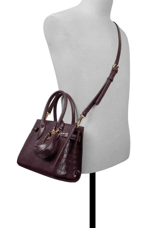 Aldo Top Handle Bag - Dark Red