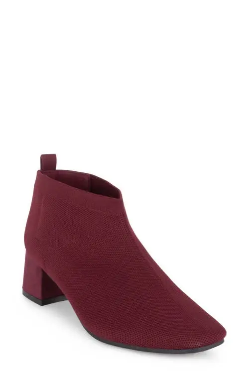 Tahari Corniche Knit Bootie - Burgundy