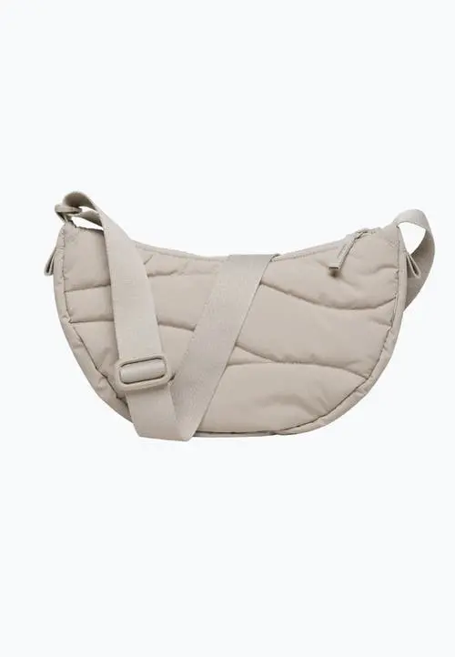 GOT BAG Wavy Puffer Recycled Nylon Moon Bag - Scallop