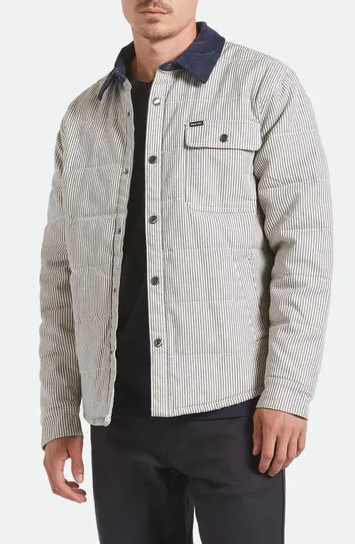 Brixton Cass Engineer Stripe Quilted Jacket
